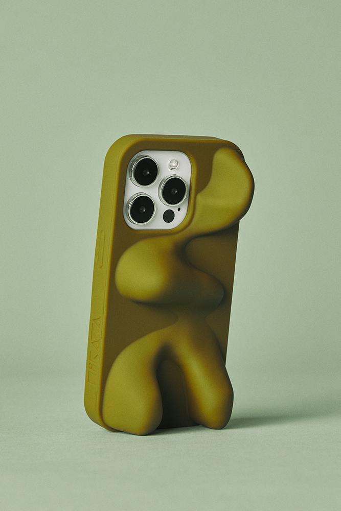 Ishi Silicone iPhone Case, Grip and Stand in Sage Green - Etsy