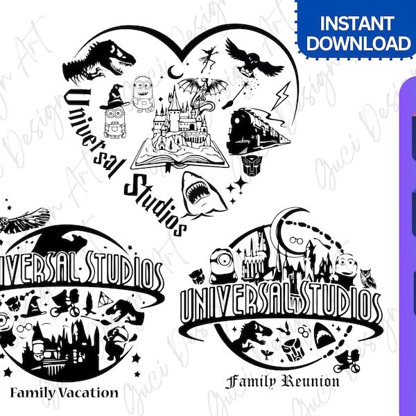Universal Studio Family Vacation Svg - Etsy