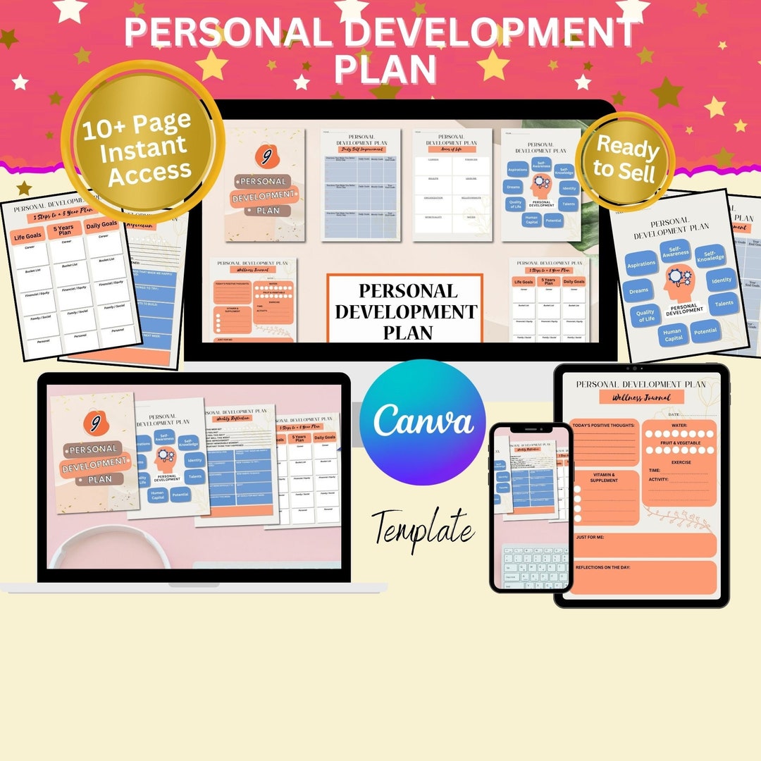 Personal Development Plan Bundle Planner Printable Personal Growth - Etsy