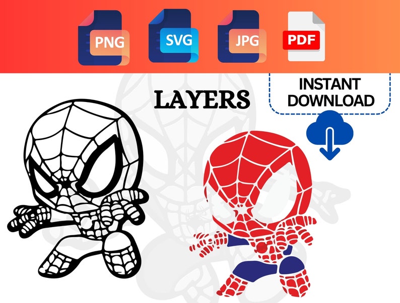 Spidey Bundle SVG PDF PNG Jpeg , Spidey Logo, Spidey Hero Svg, Instant ...