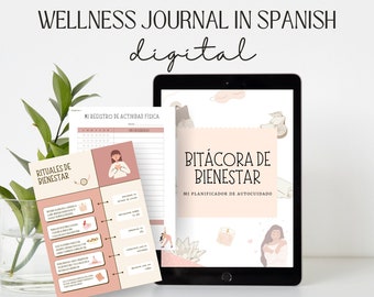 Wellness Journal in Spanish | Printable | Digital Journal | Self-care ...