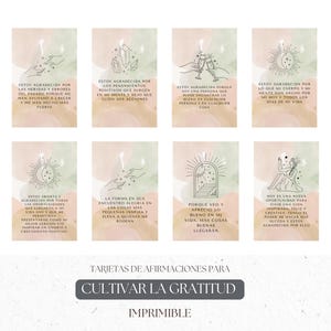 Tarjetas De Afirmaciones Imprimibles Para Cultivar La Gratitud | 20 ...