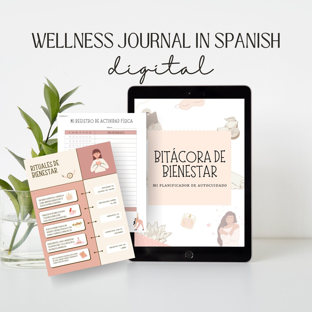 Wellness Journal in Spanish | Printable | Digital Journal | Self-care ...