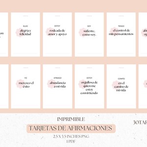 Tarjetas De Afirmaciones Imprimibles En Español, Tarjetas Imprimibles ...