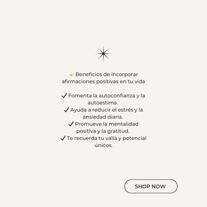 Spanish Self-love Affirmations, Digital Product, Wellness , Emotions ...