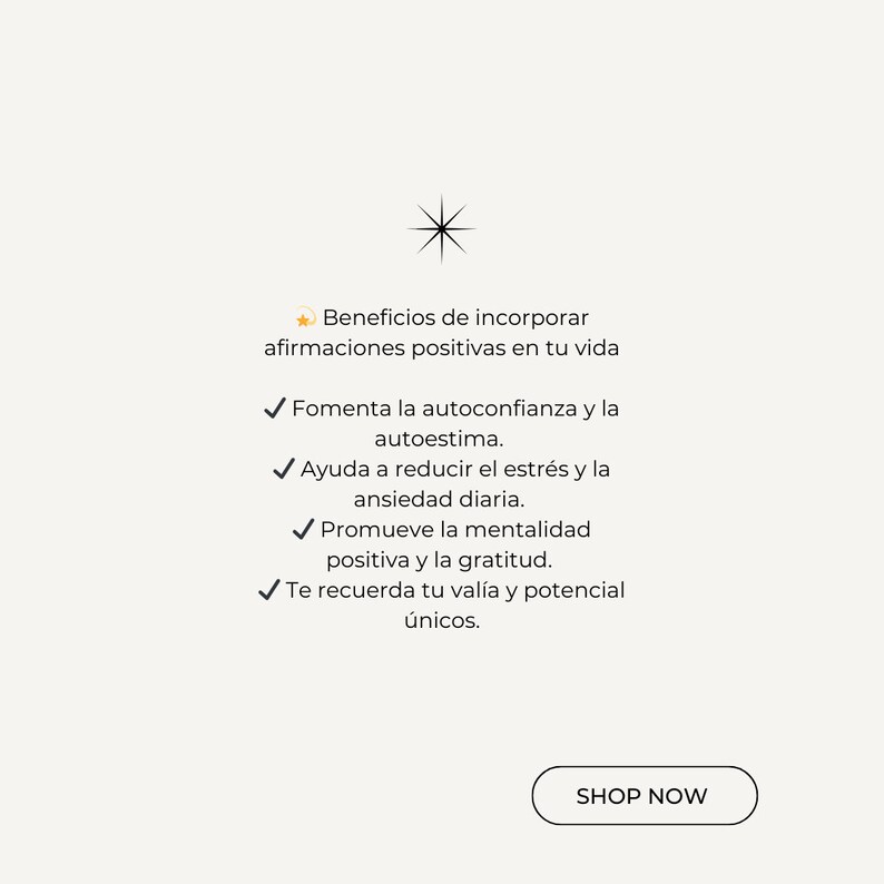 Spanish Self-love Affirmations, Digital Product, Wellness , Emotions ...