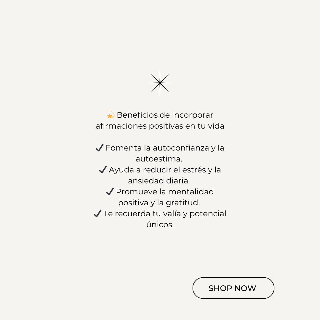 Spanish Self-love Affirmations, Digital Product, Wellness , Emotions ...