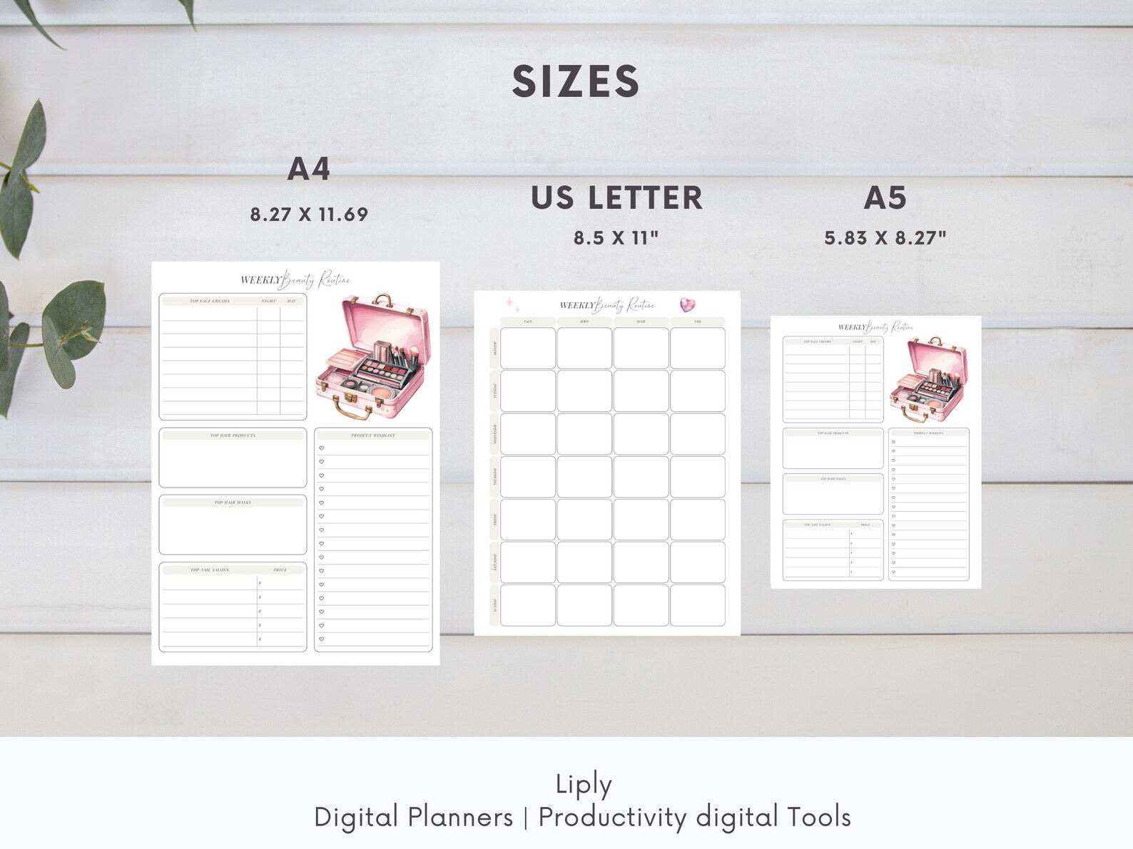 Printable Weekly Beauty Routine Planner | Skincare & Beauty Tracker ...