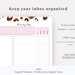 Printable Inbox Tracker - Planner Inserts - Tracker Template - Inbox ...