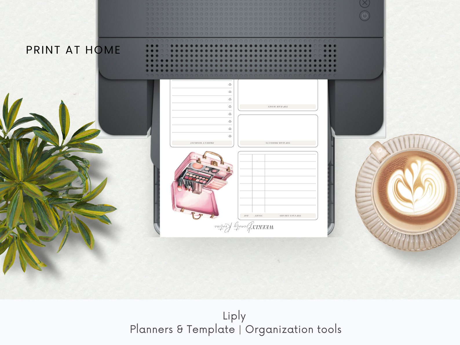 Printable Weekly Beauty Routine Planner | Skincare & Beauty Tracker ...