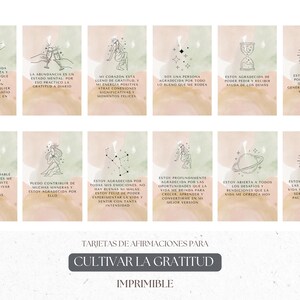 Spanish Gratitude Affirmation Cards: 20 Printable Cards (PNG, A4) - Etsy
