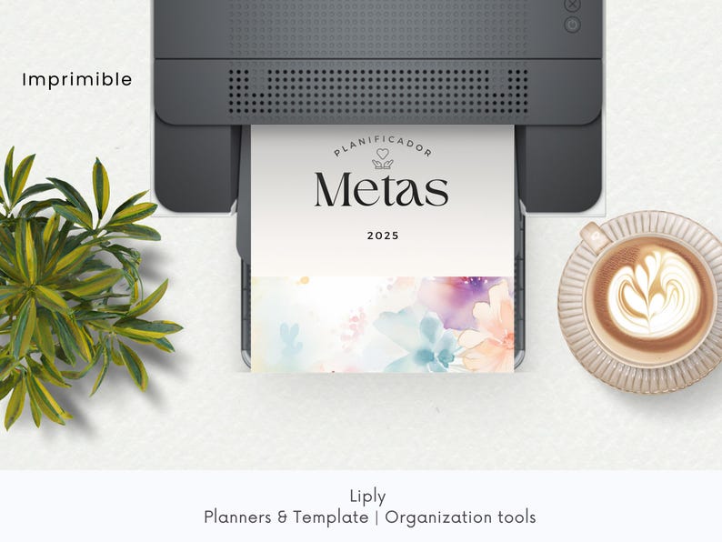 Planificador De Metas 2025 | Agenda Para Metas | PDF Imprimible ...