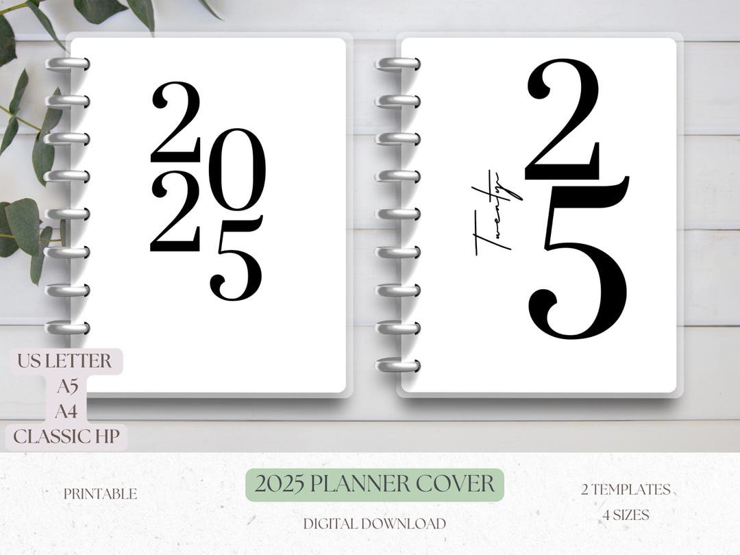 2025 Planner Cover: Minimalist Design (digital Download) - Etsy