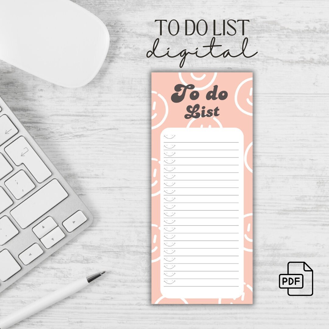 Minimalist To-do List Printable, Task Management Template, Printable ...