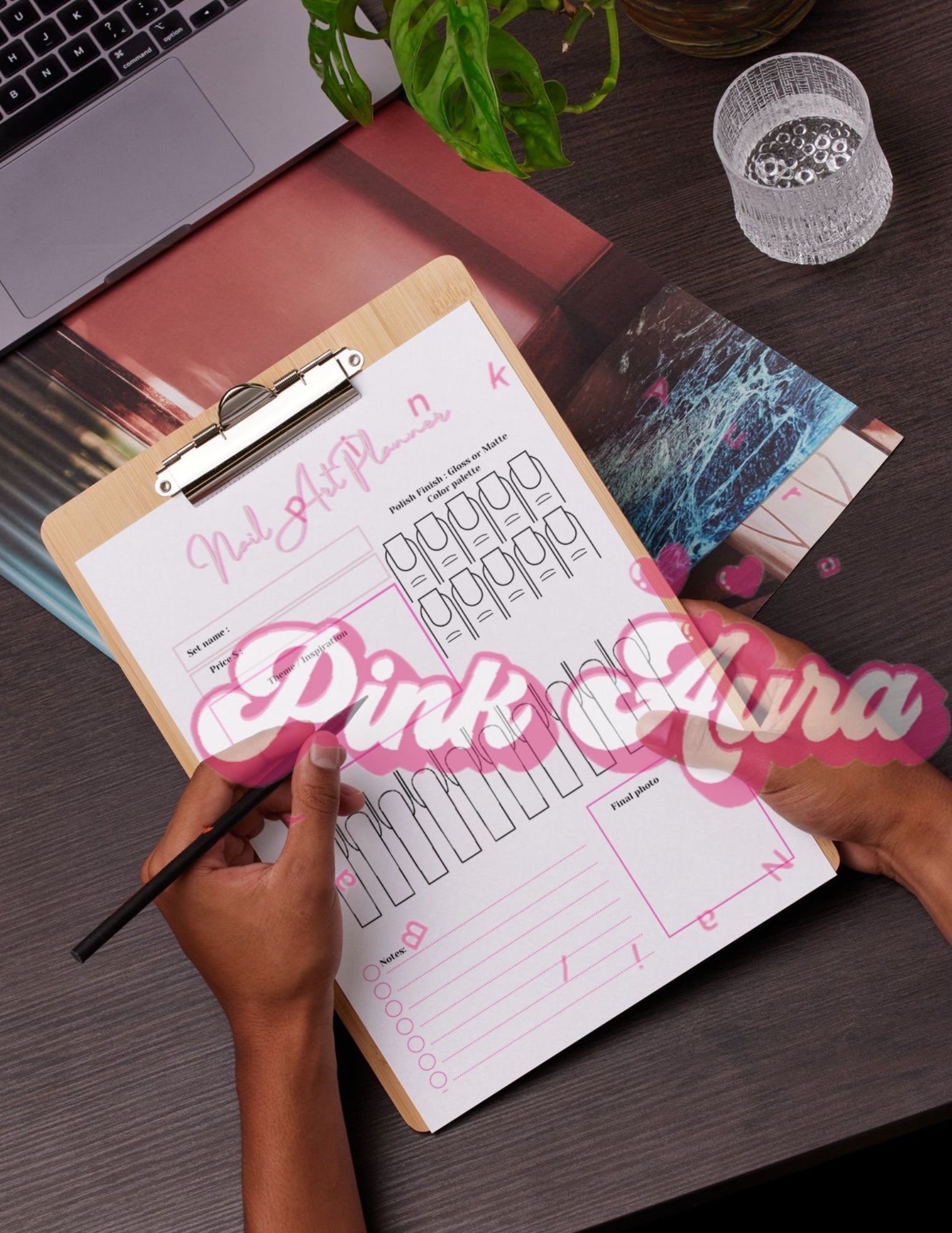 Nail Art Planner XL - Nail Mapping 1 Page Can Be Duplicated - Etsy