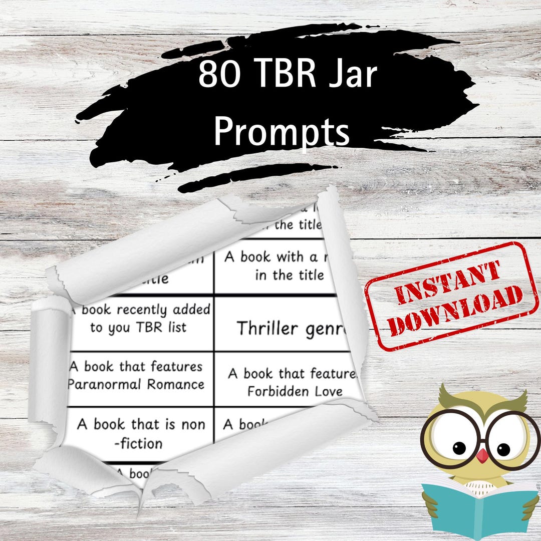 TBR Jar Prompts, Digital Reading , to Be Read List, Book Lover Reading ...