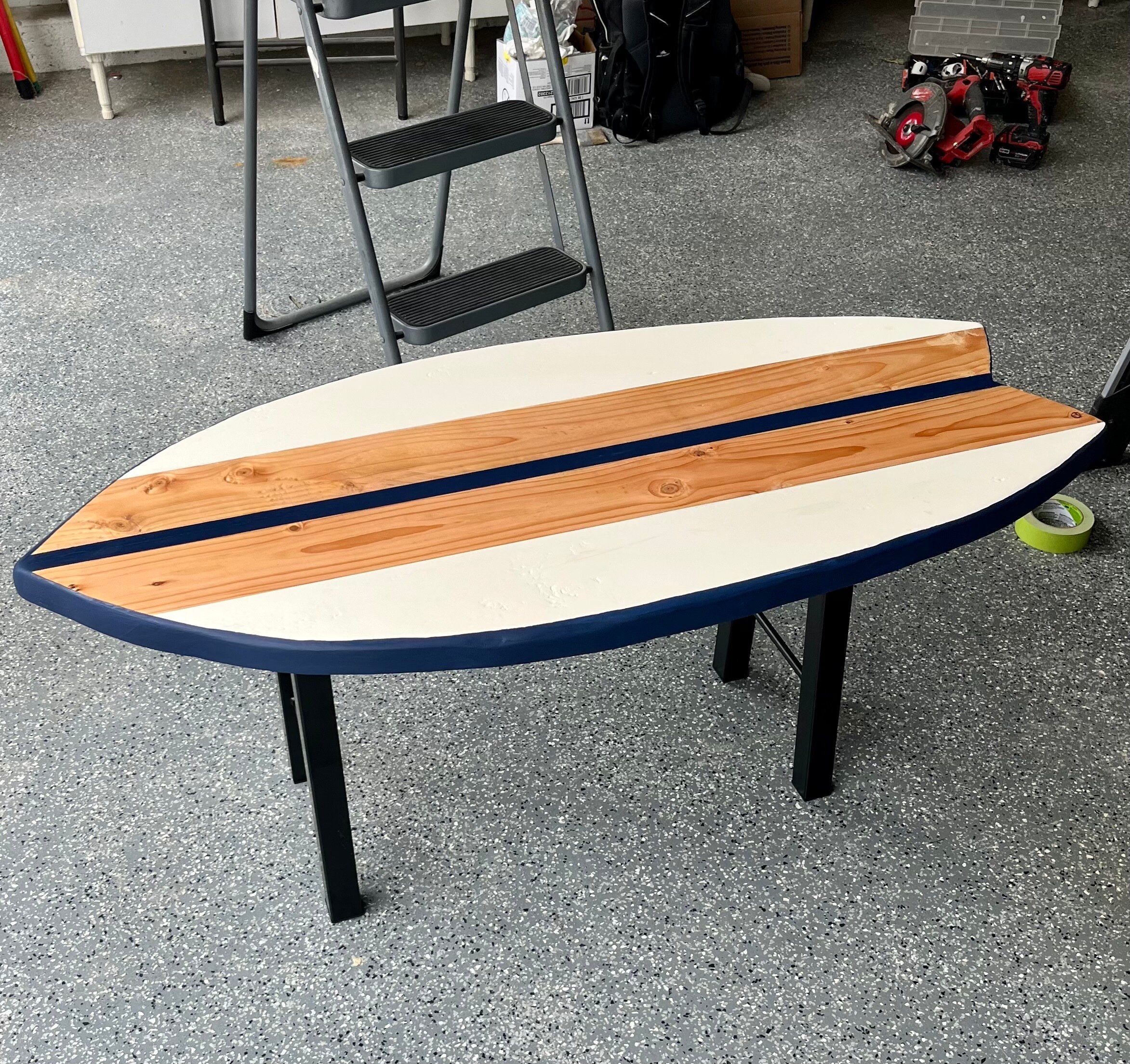 Handcrafted Surfboard Table - Etsy