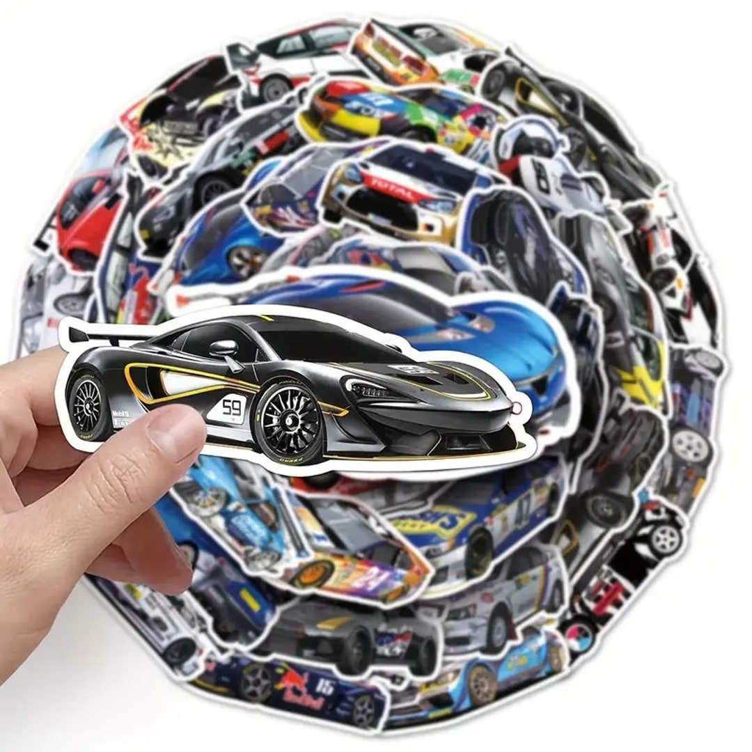 25 or 50pcs F1 Racing Sports Car Sticker Pack Waterproof - Etsy