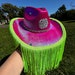 Googly Eyes Fringe Disco Space Cowboy Hat Cosmic Cowgirl Jeepers ...