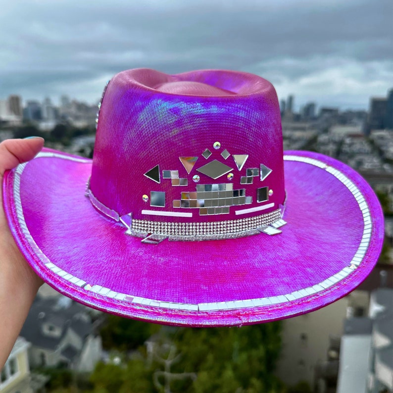 Disco Space Cowboy Hat Cosmic Cowgirl Outfit Barbie Pink Costume ...