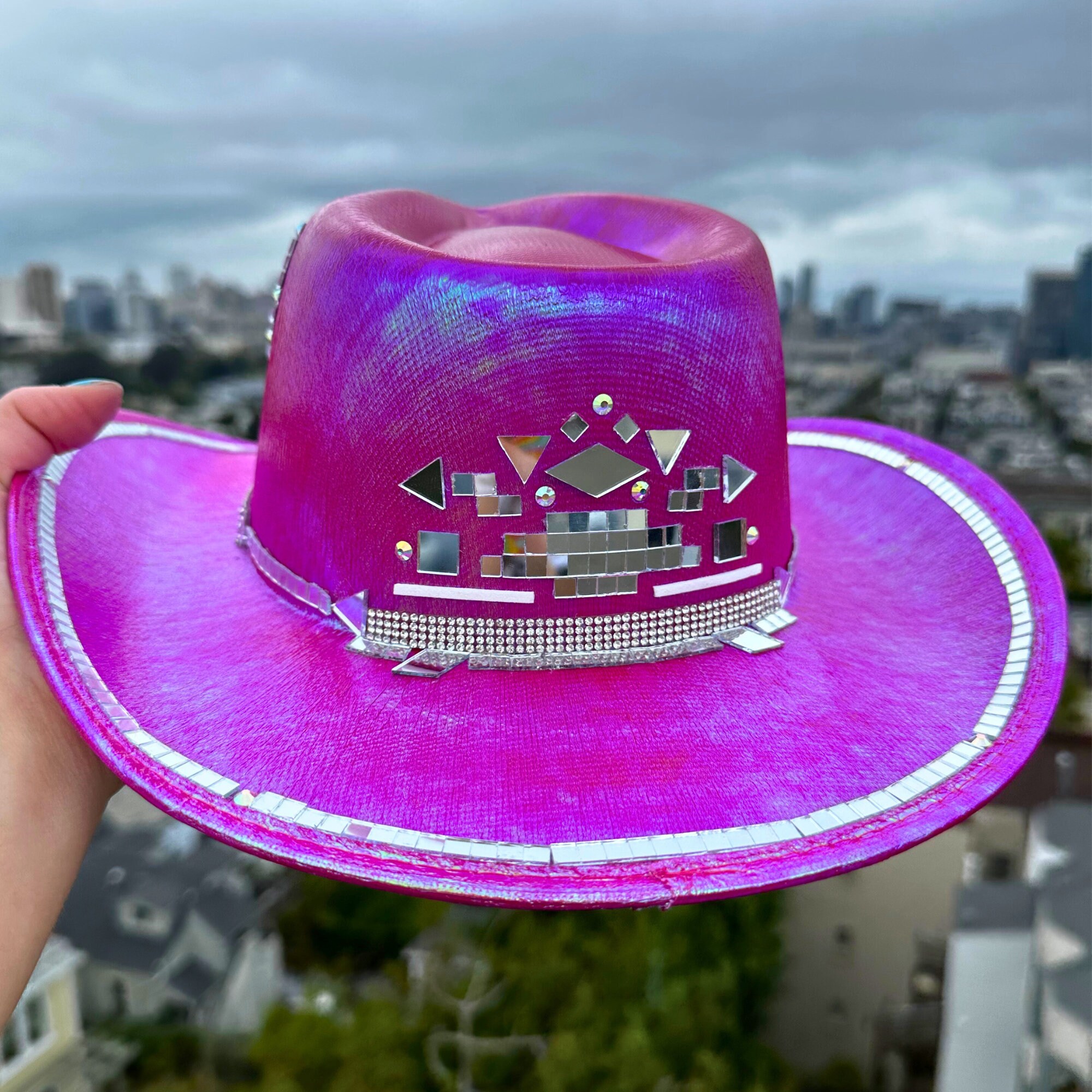 Disco Space Cowboy Hat • Cosmic Cowgirl Outfit • Barbie Pink Costume ...