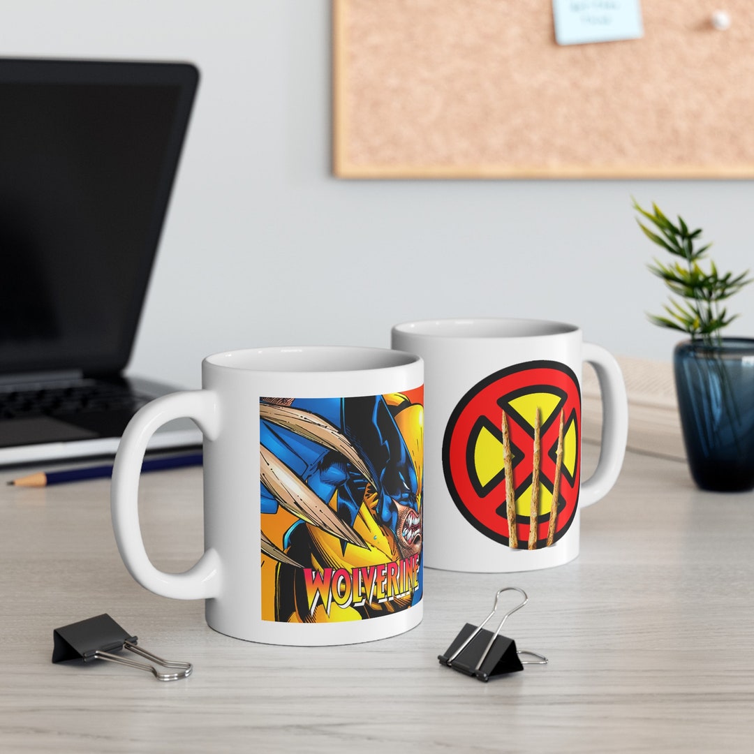 X-MEN Father's Day Mug 11oz Wolverine Ceramic Gift - Etsy