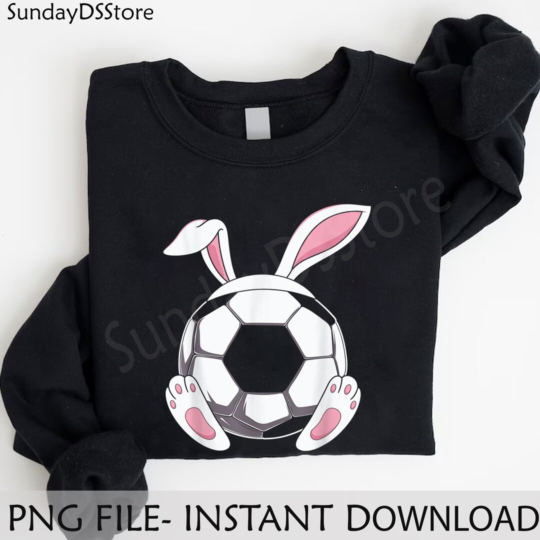 Soccer Bunny Easter Png, Cute Bunny Easter Day Png, Distressed Bunny ...