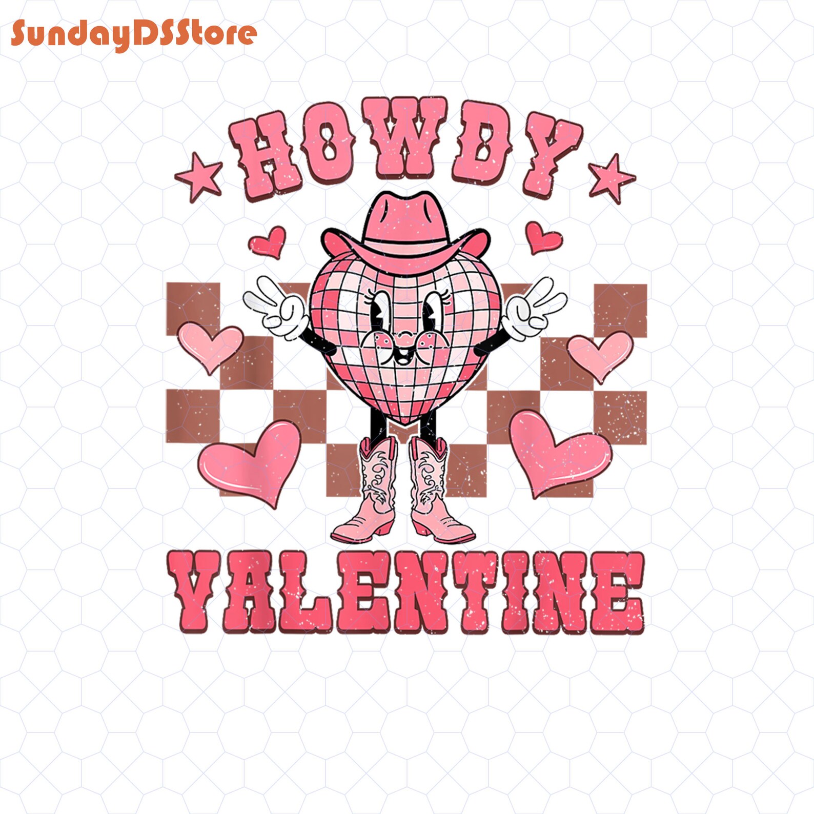 Howdy Valentine Png Retro Valentines Png Howdy Png Vintage - Etsy