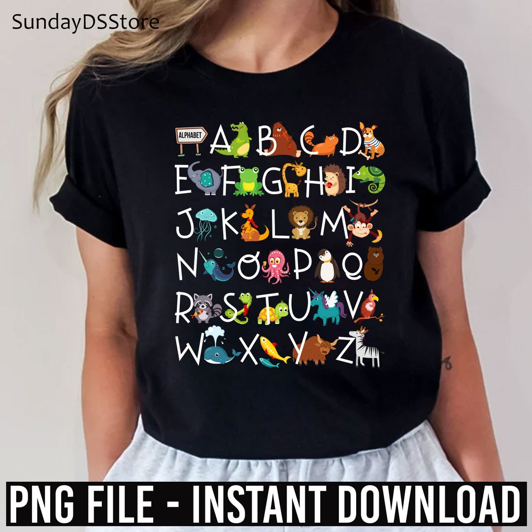 Cute Alphabet Teacher Back to School Png, Cute Alphabet Png, Back to ...