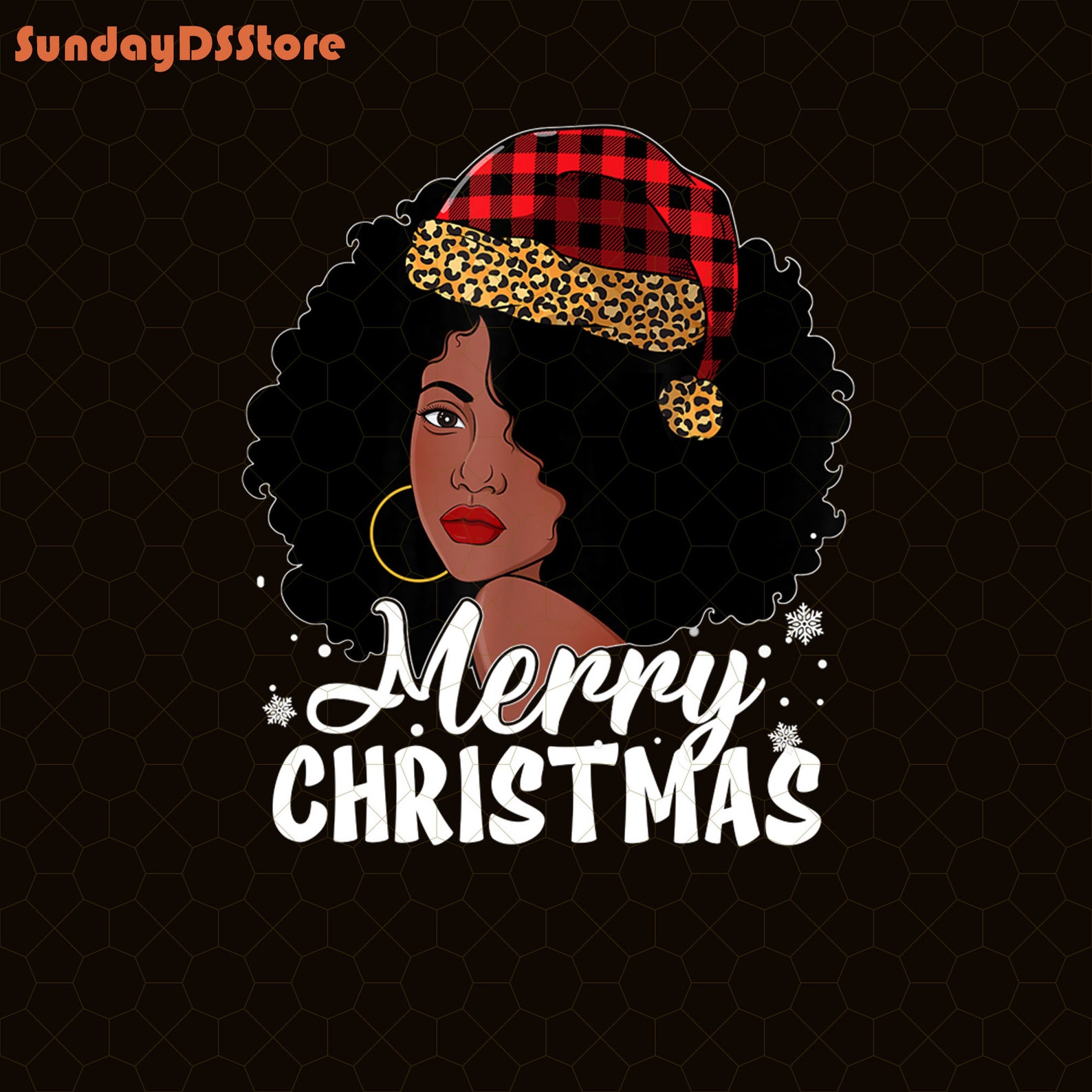 Merry Christmas African American Women Png, Merry Christmas Png, Afro ...