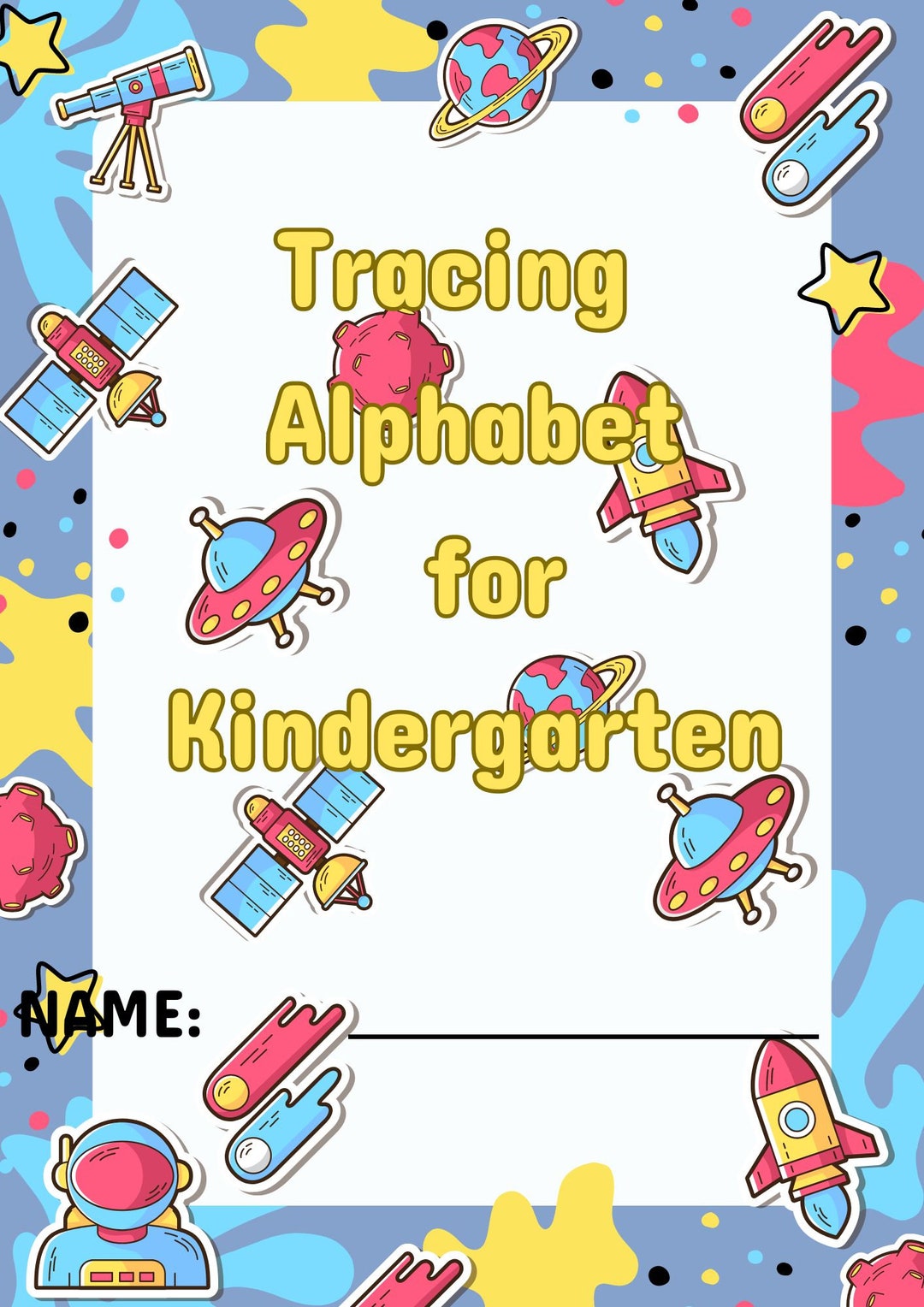 Tracing Worksheet Uppercase and Lowercase Alphabet - Etsy