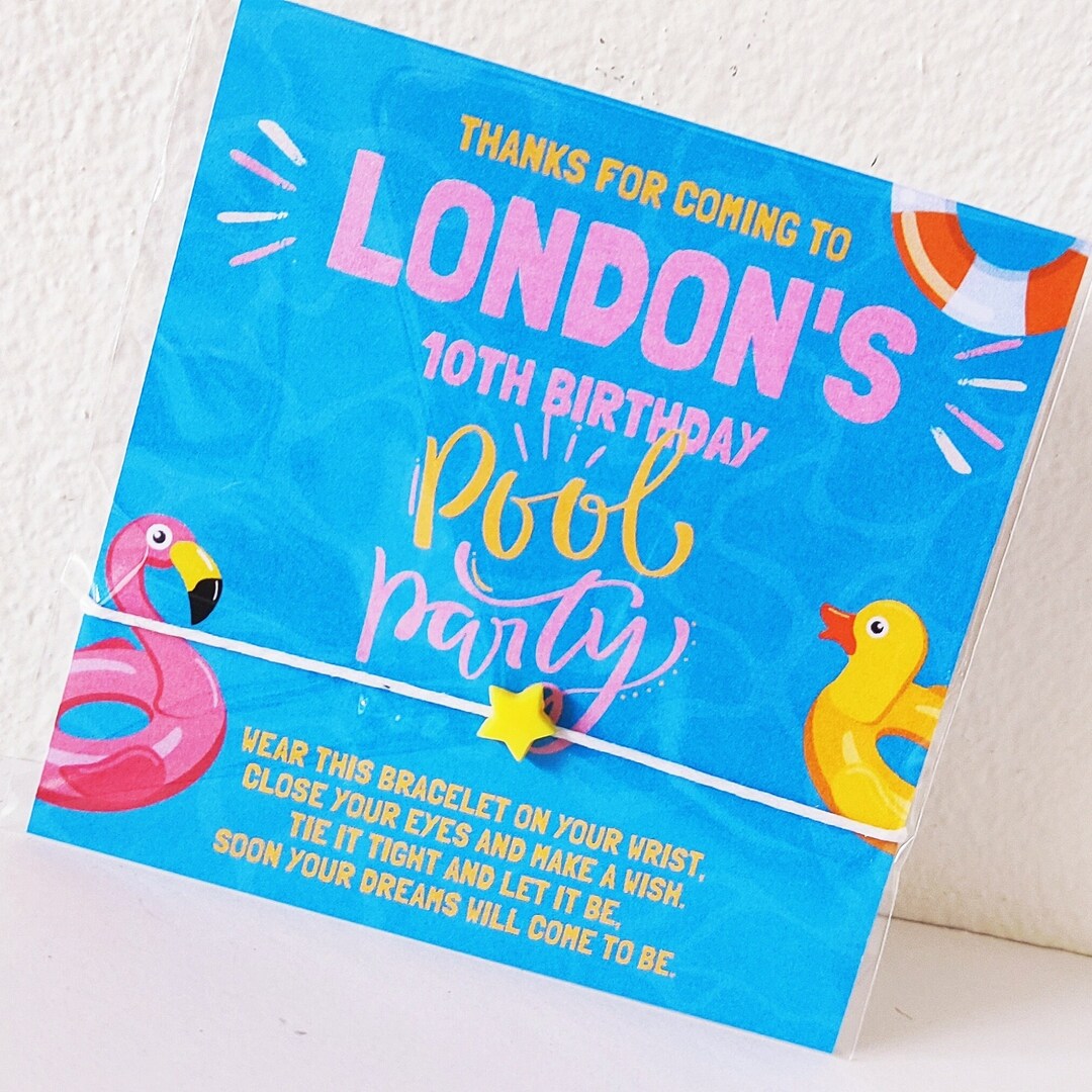 Pool Party Favours, Pool Party Birthday, Summer Party Bag Favors, Kids ...