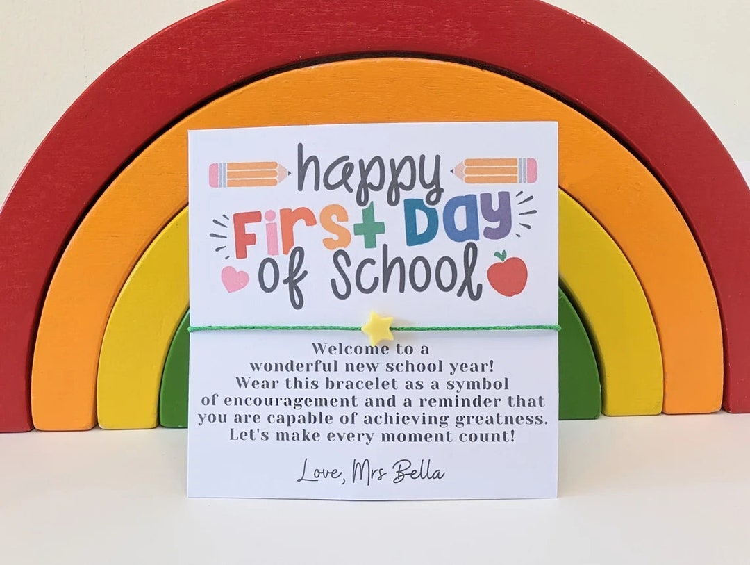 First Day of School Student Pupil Gift Teacher to Student Gifts Start ...