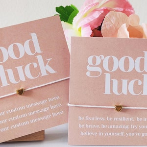 Personalized Good Luck Gifts Good Luck Bracelets Motivational Courage ...