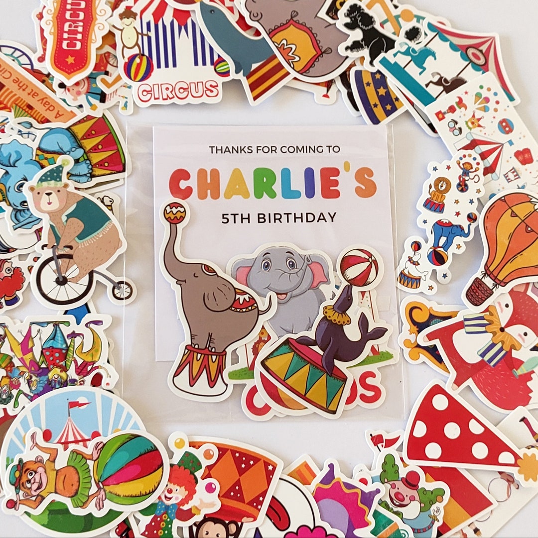 Custom Circus Party Favors Circus Birthday Circus Party Bag - Etsy