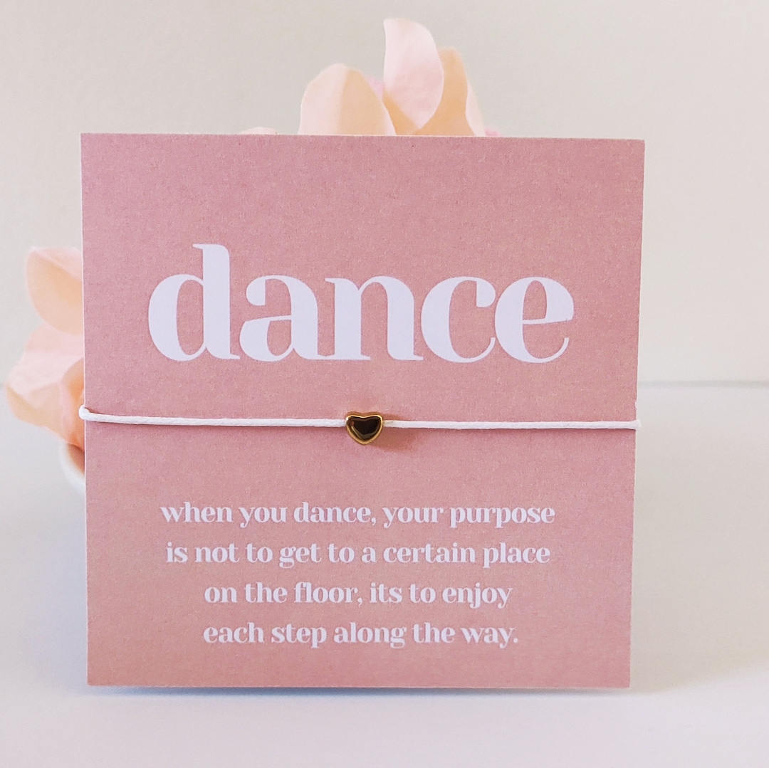 Personalized Dance Class Gifts Dance Wish Bracelets Dance School ...