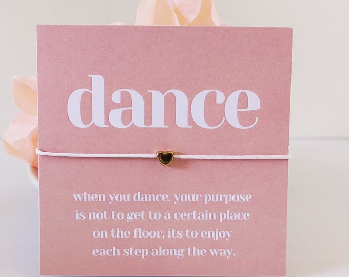 Dance Class Gifts Dance Wish Bracelets Dance School Student Gifts Dance ...