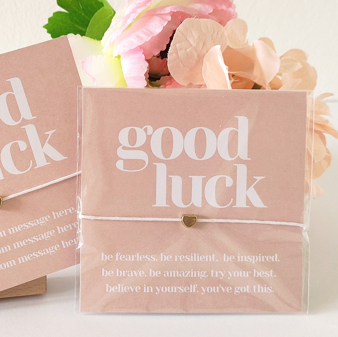 Personalized Good Luck Gifts Good Luck Bracelets Motivational Courage ...