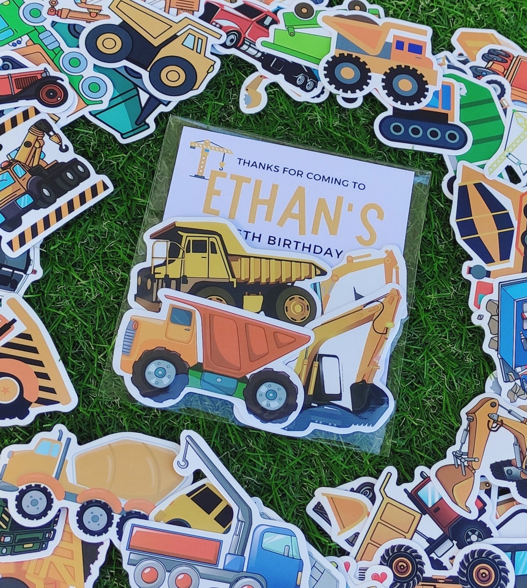 Construction Party Favours Dump Truck Digger Birthday Construction ...