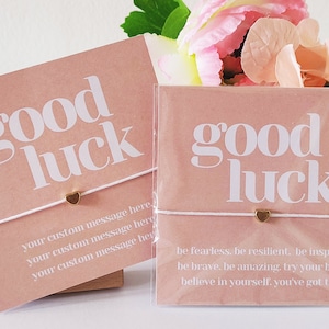 Personalized Good Luck Gifts Good Luck Bracelets Motivational Courage ...