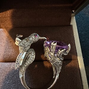 Hummingbird Diamond Ring - Etsy