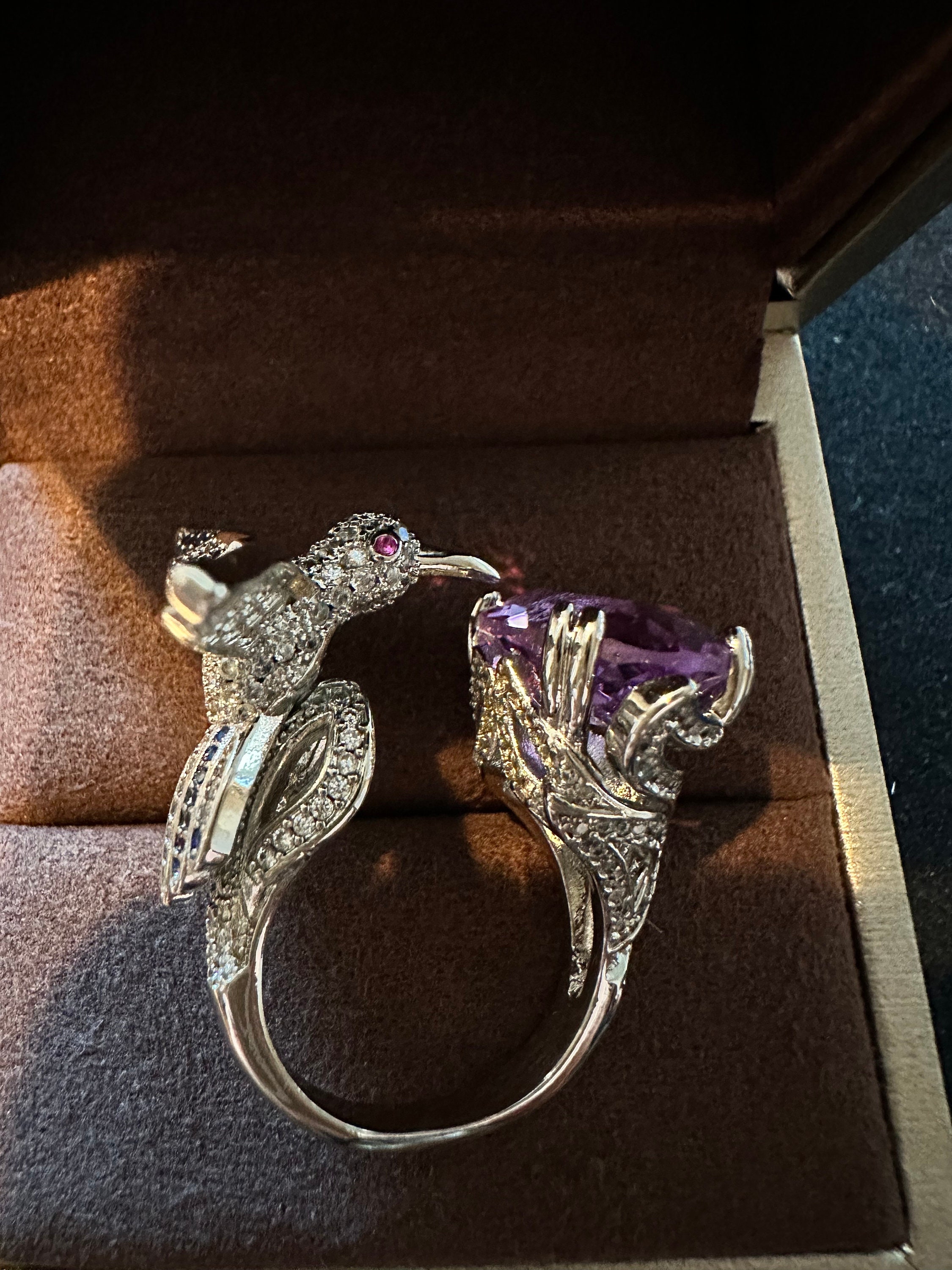 Hummingbird Diamond Ring - Etsy