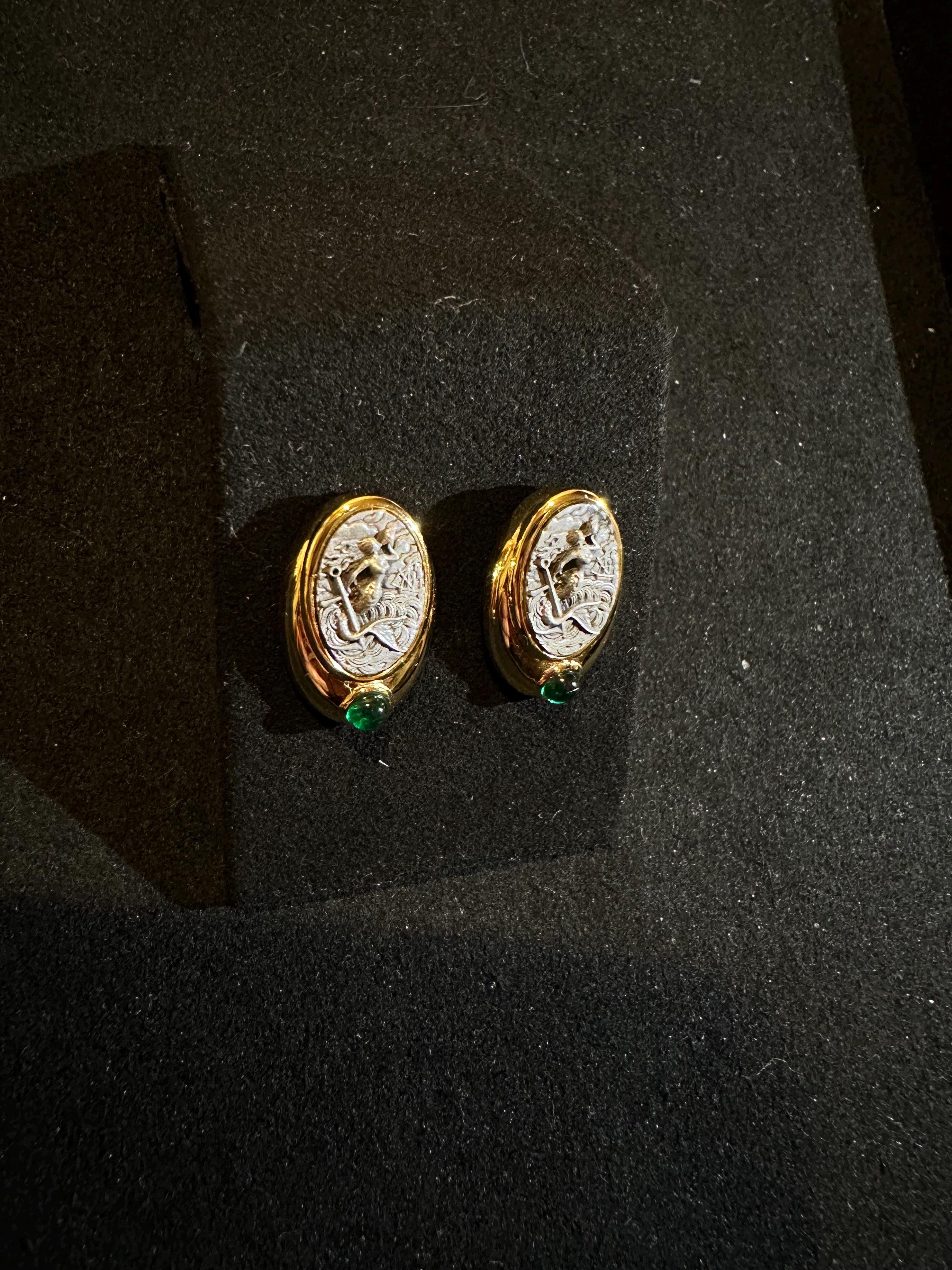 Ancient Roman Coin Atargatis, the Mermaid Goddess Earring - Etsy