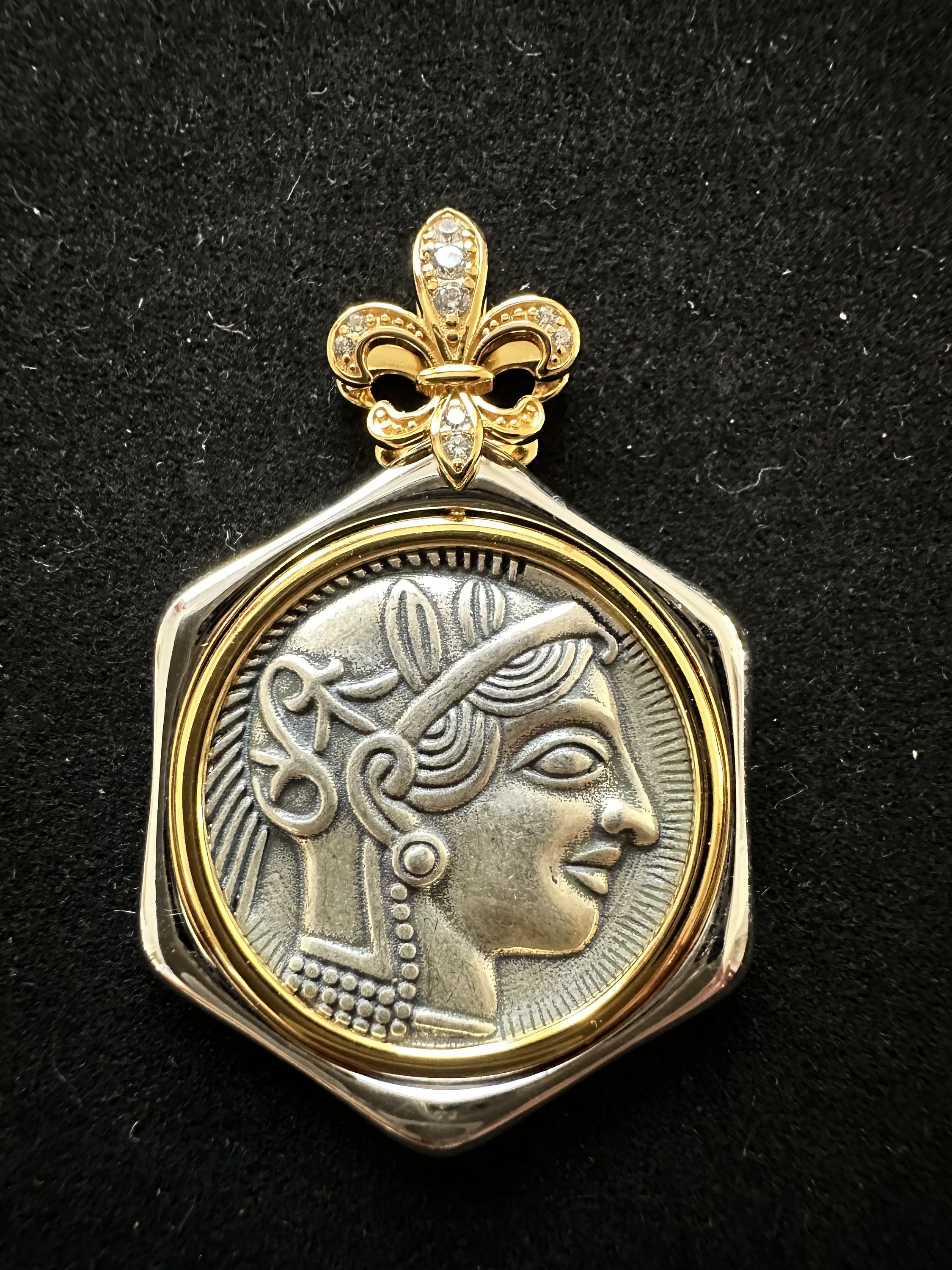 Athena, Goddess of Wisdom Ancient Roman Coin Pendant - Etsy