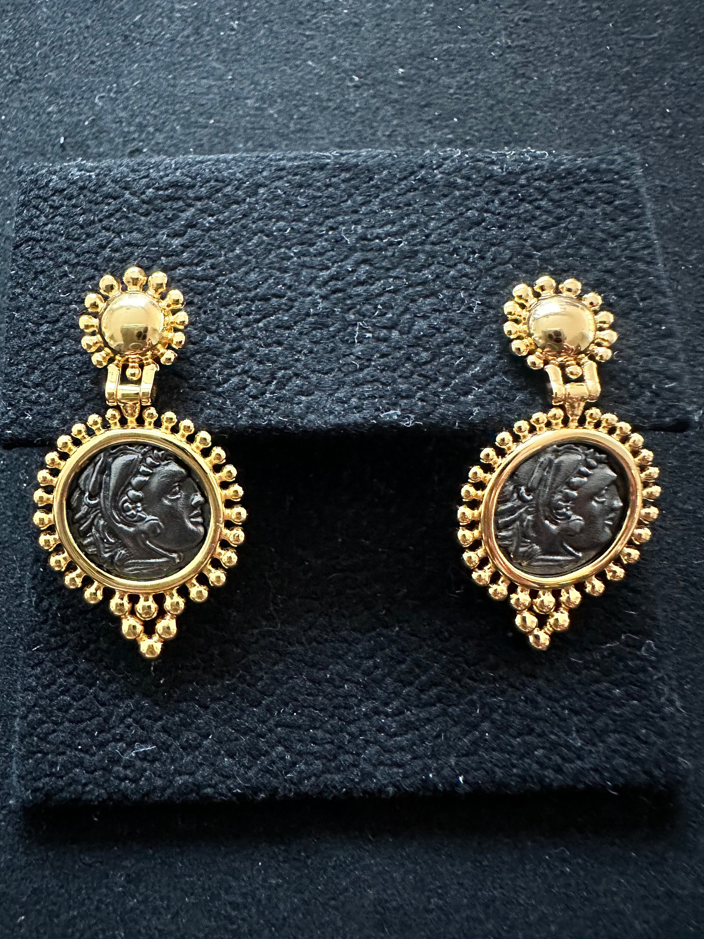 God Hercules Gold Vermeil Earring - Etsy