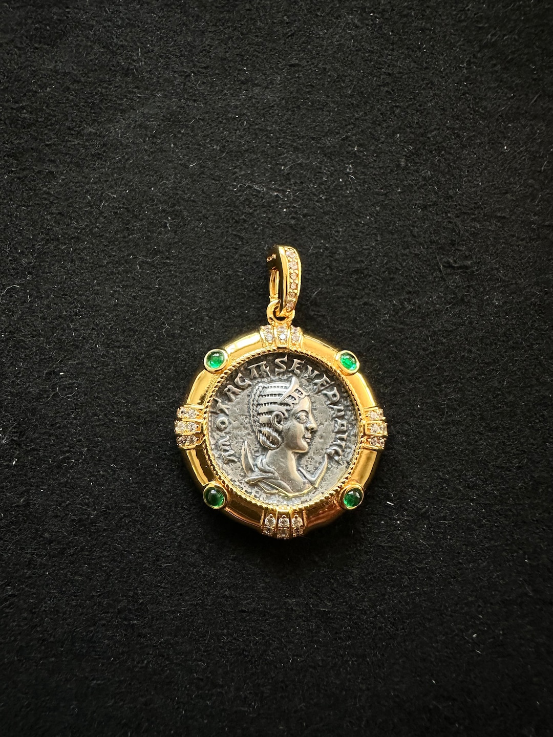 Goddess Fortuna Gold Vermeil Pendant - Etsy