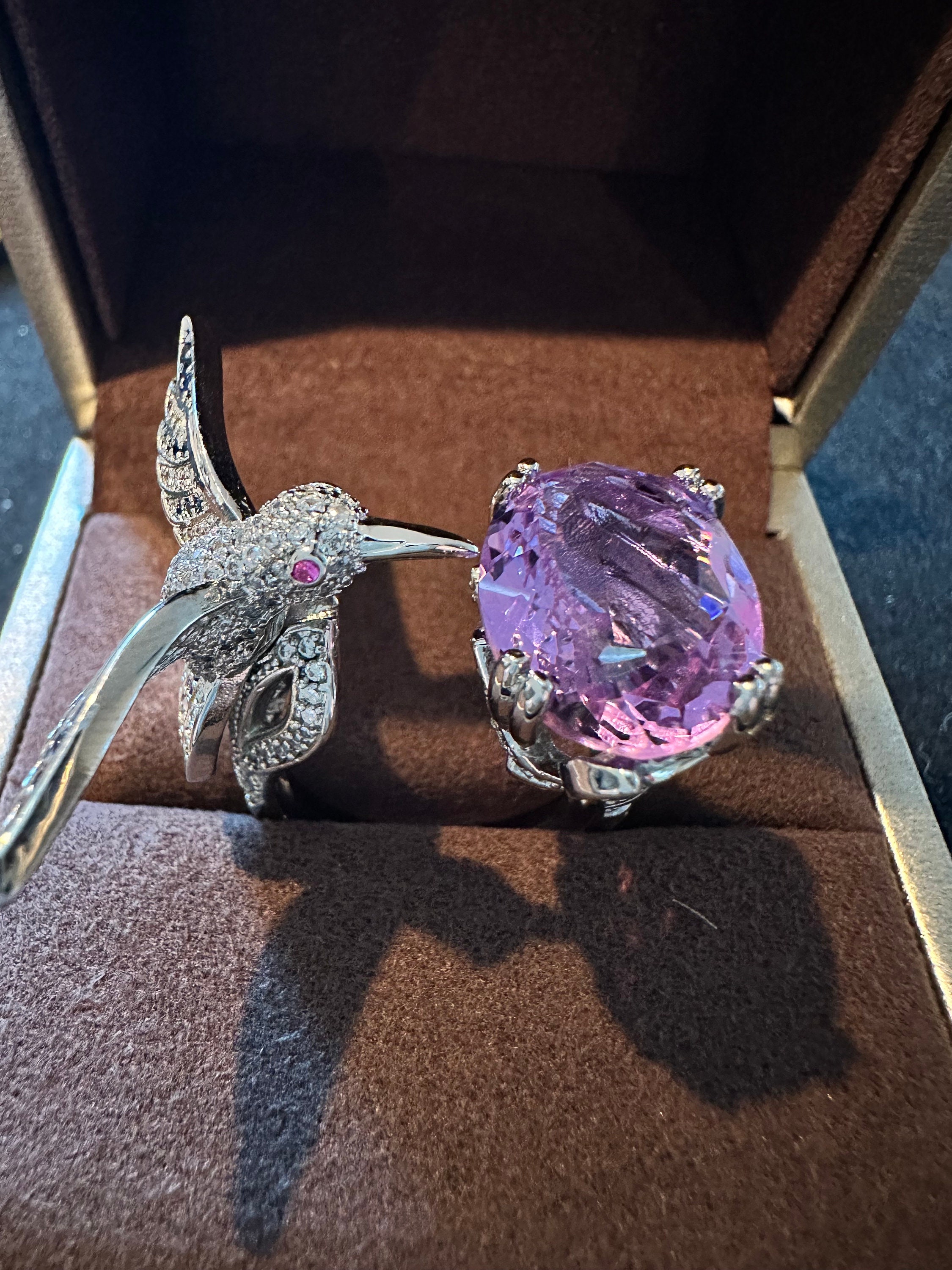 Hummingbird Diamond Ring - Etsy