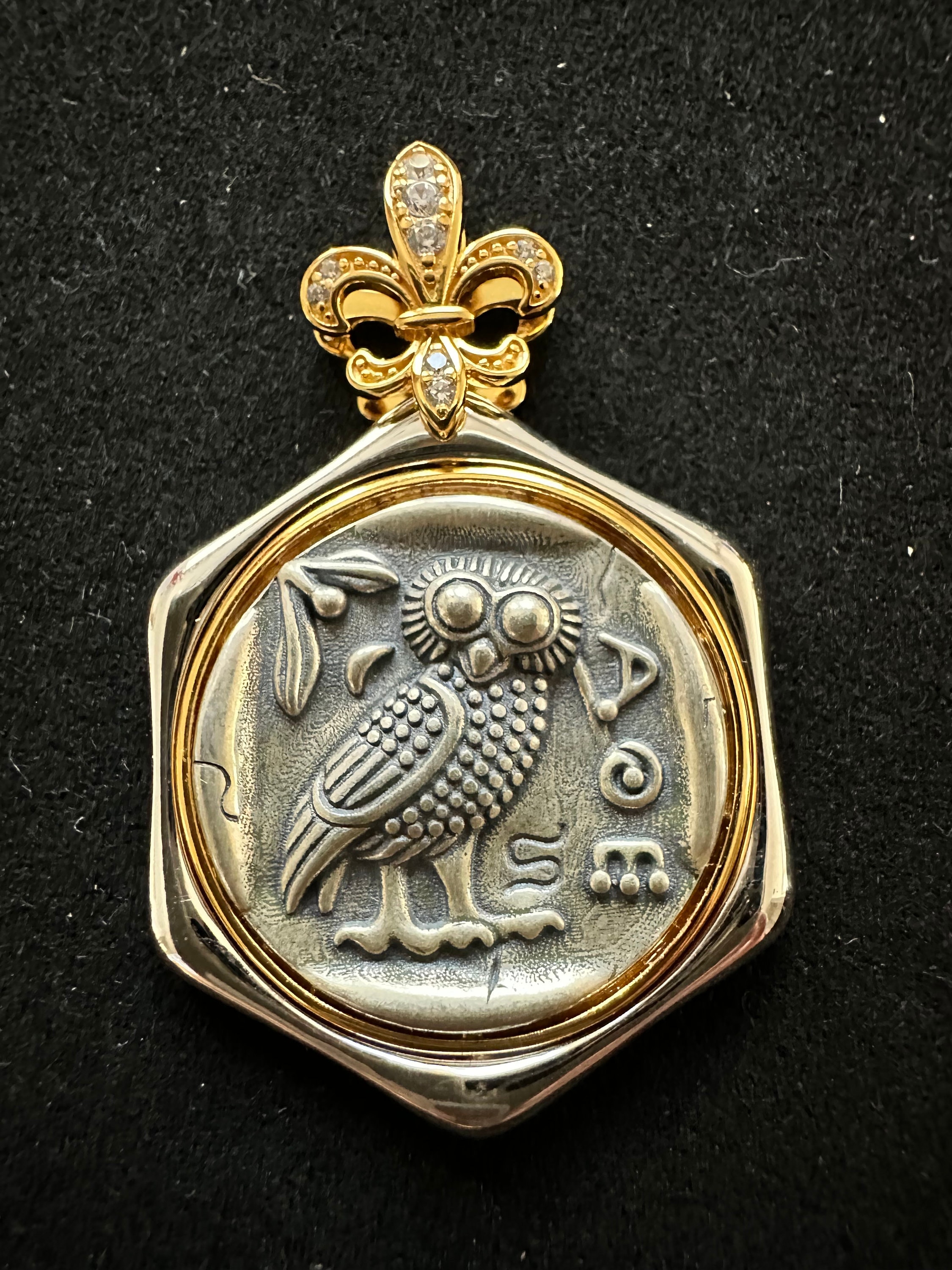 Athena, Goddess of Wisdom Ancient Roman Coin Pendant - Etsy