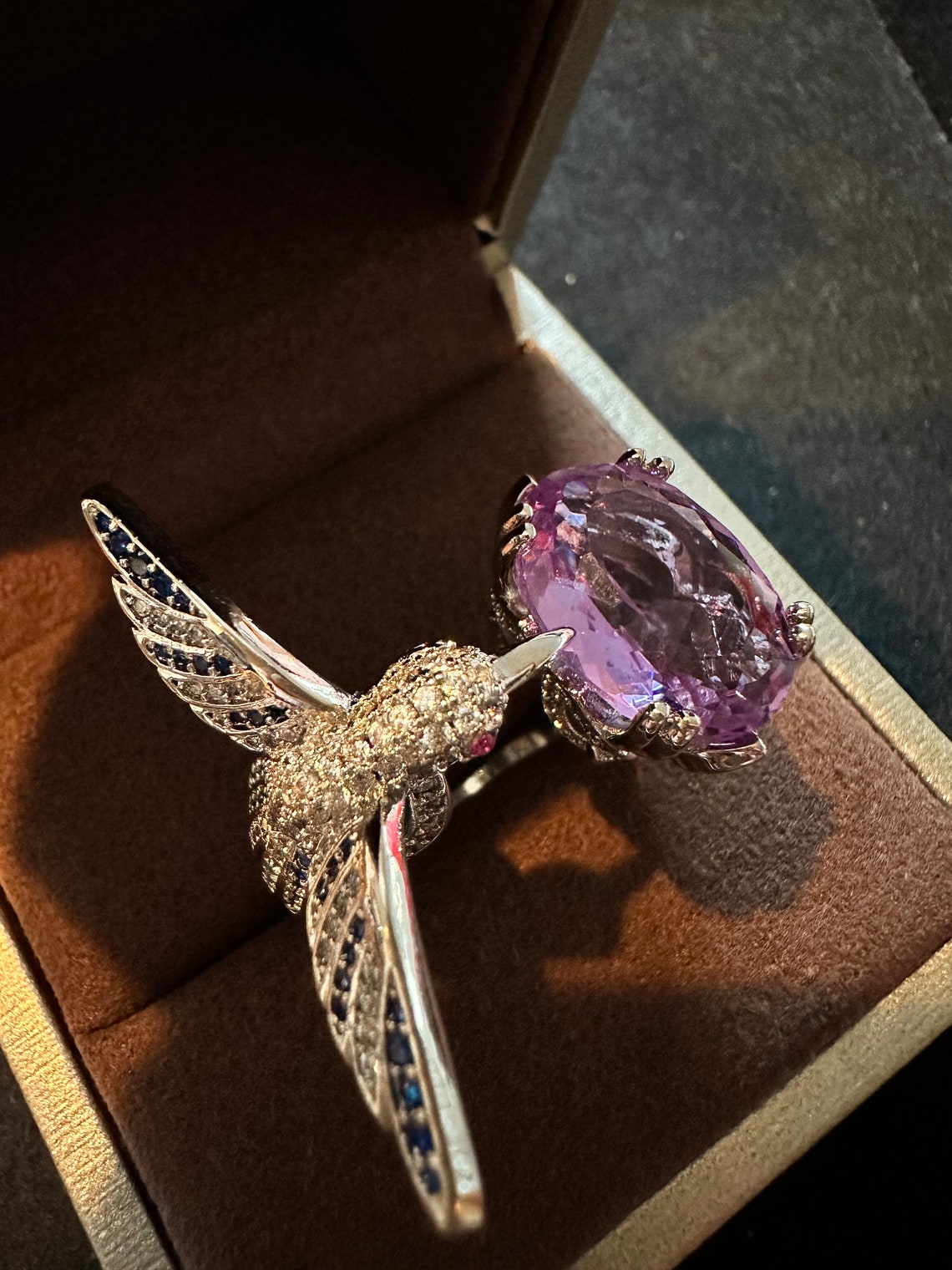 Hummingbird Diamond Ring - Etsy