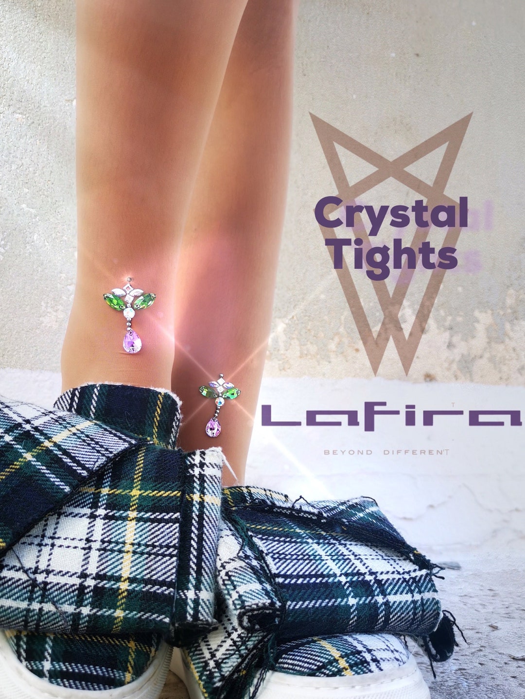 Swarovski Tattoo Tights | Embellished Bejeweled Hosiery | Bedazzled ...